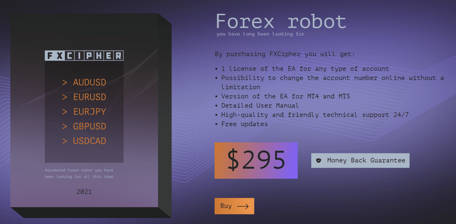 FXCipher Review - Best FX EAs